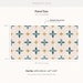 Evening Star Teal Floor Tile Sticker Panel, Peel and Stick Decal, Vinyl ...