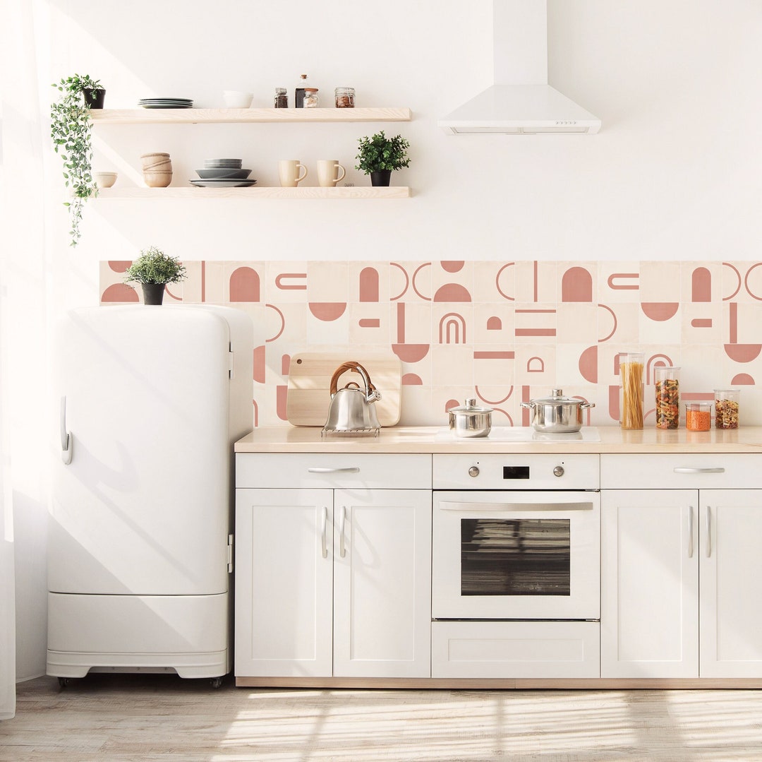 Kitchen and Bathroom Splashback Panel - Removable Vinyl Wallpaper ...