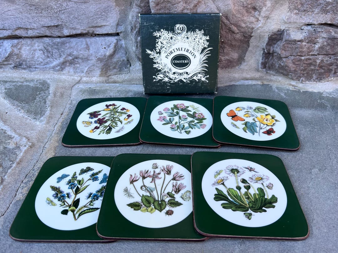 Vintage Botanic Garden Coasters / by Portmeirion / Made in England ...