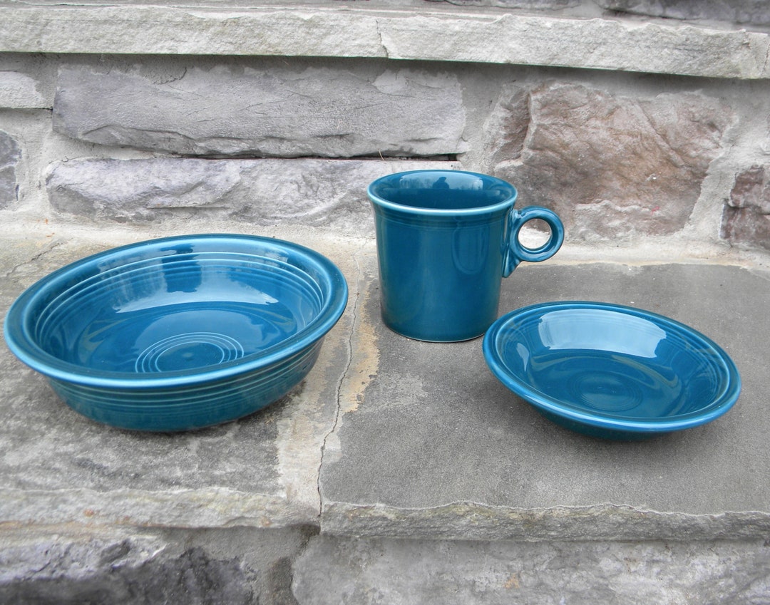 Vintage Fiesta Ware Juniper Pieces / Fruit Dessert (sauce) Bowl ...
