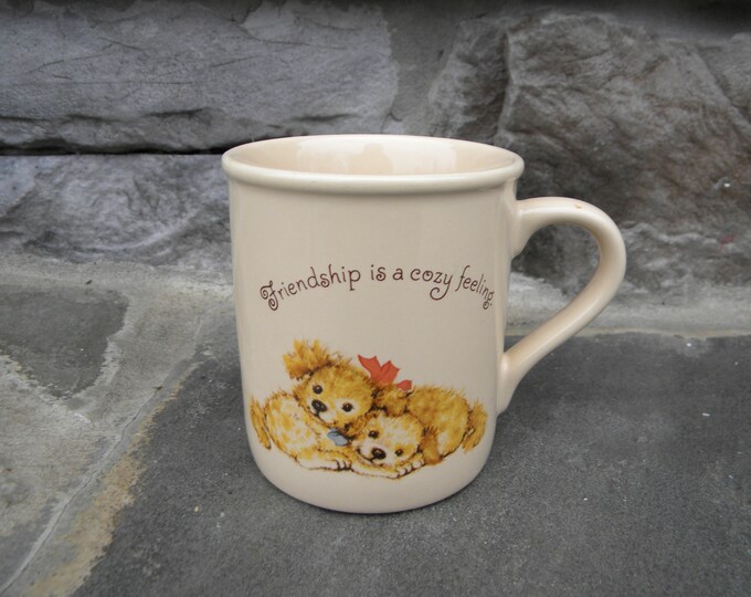 Hallmark Friendship Mug With Puppies / Made in Japan / Mug Mates ...