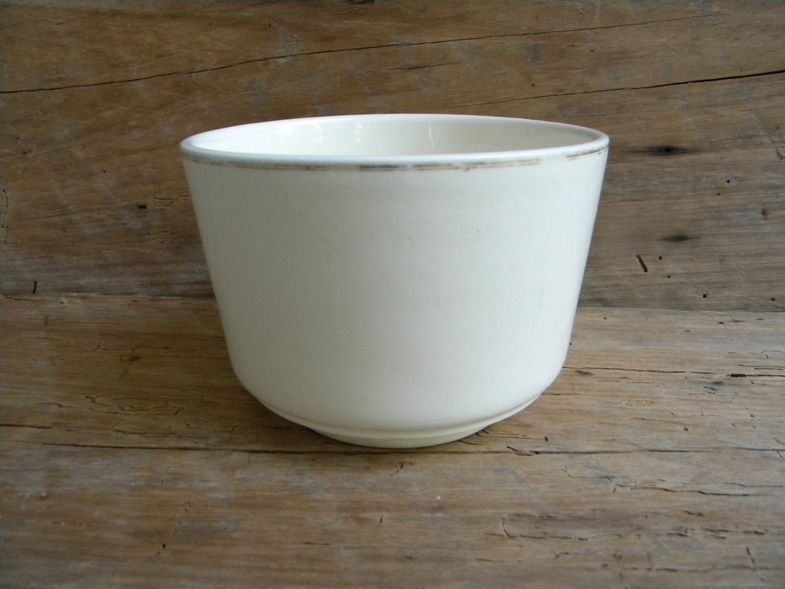Vintage Bakerite 22 K Gold Oven Tested Mixing Bowl in Orange Tulip ...