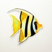 Angelfish Fish Vinyl Sticker - Etsy
