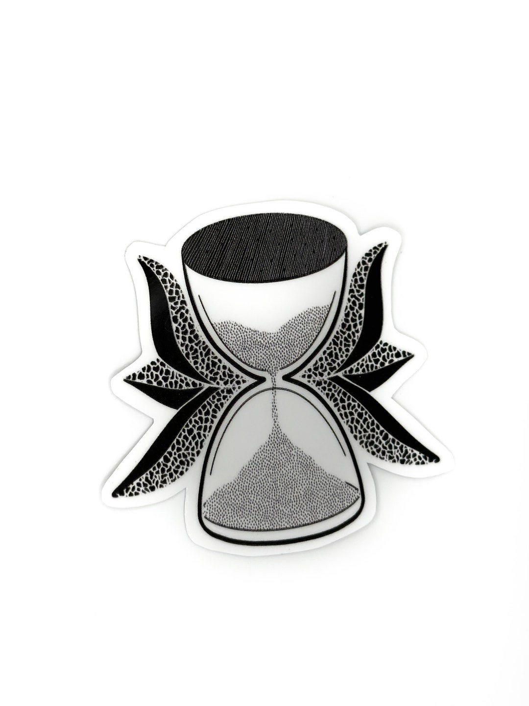 Hourglass Vinyl Sticker - Etsy