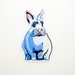 Bunny Rabbit Vinyl Sticker - Etsy
