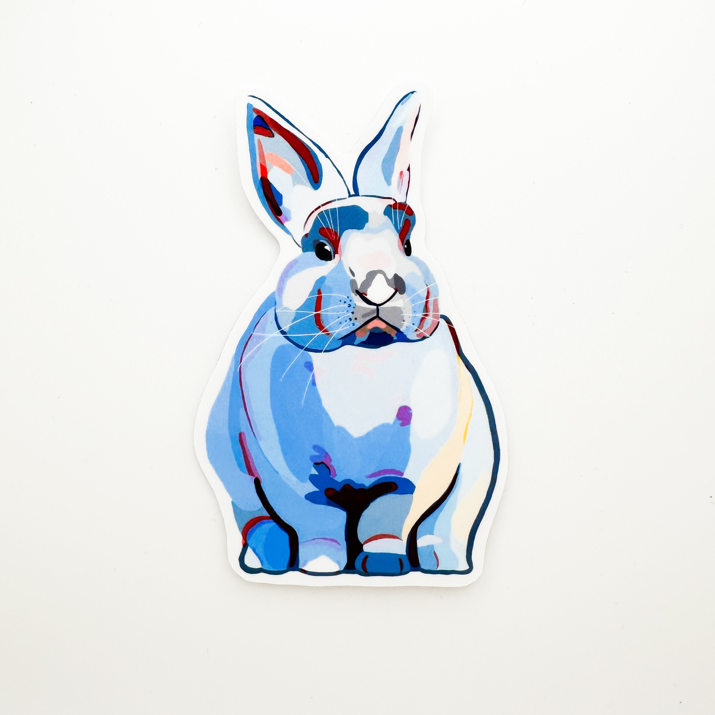 Bunny Rabbit Vinyl Sticker - Etsy