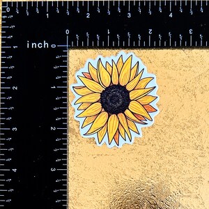 Sunflower Vinyl Sticker - Etsy