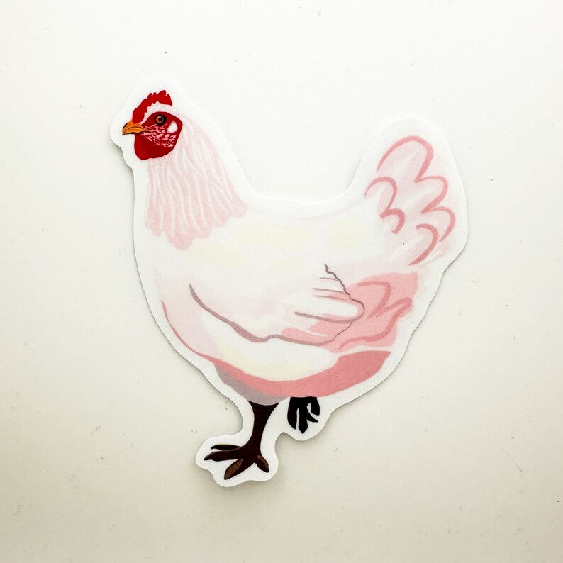 Chicken Vinyl Sticker - Etsy