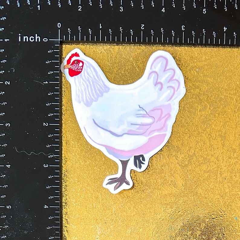 Chicken Vinyl Sticker - Etsy