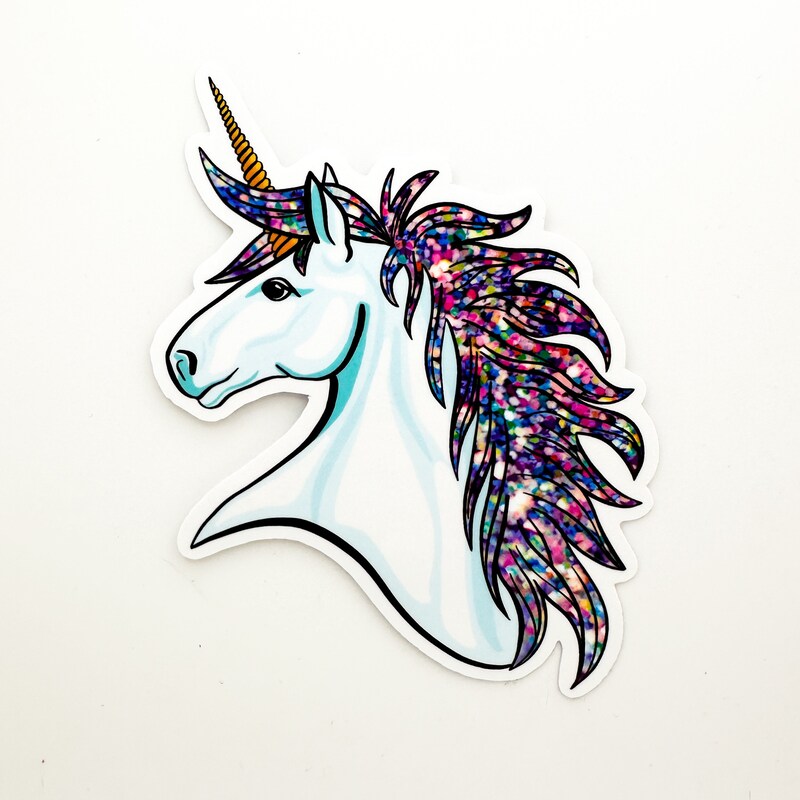 Unicorn Vinyl Sticker - Etsy