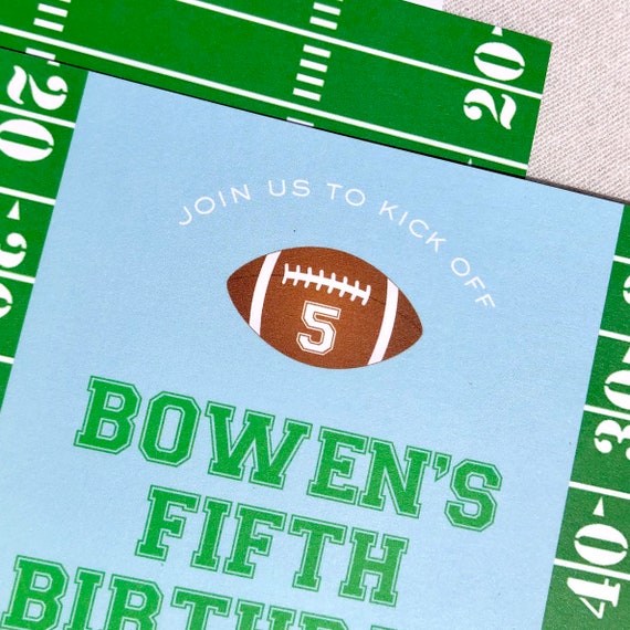Invitation Birthday Kick Off | Etsy