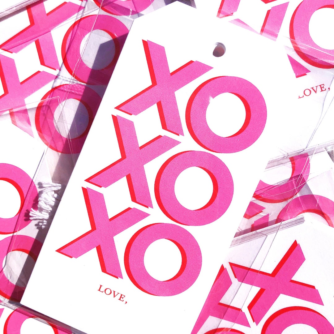 Hanging Gift Tag | Block XOXO - Etsy Canada