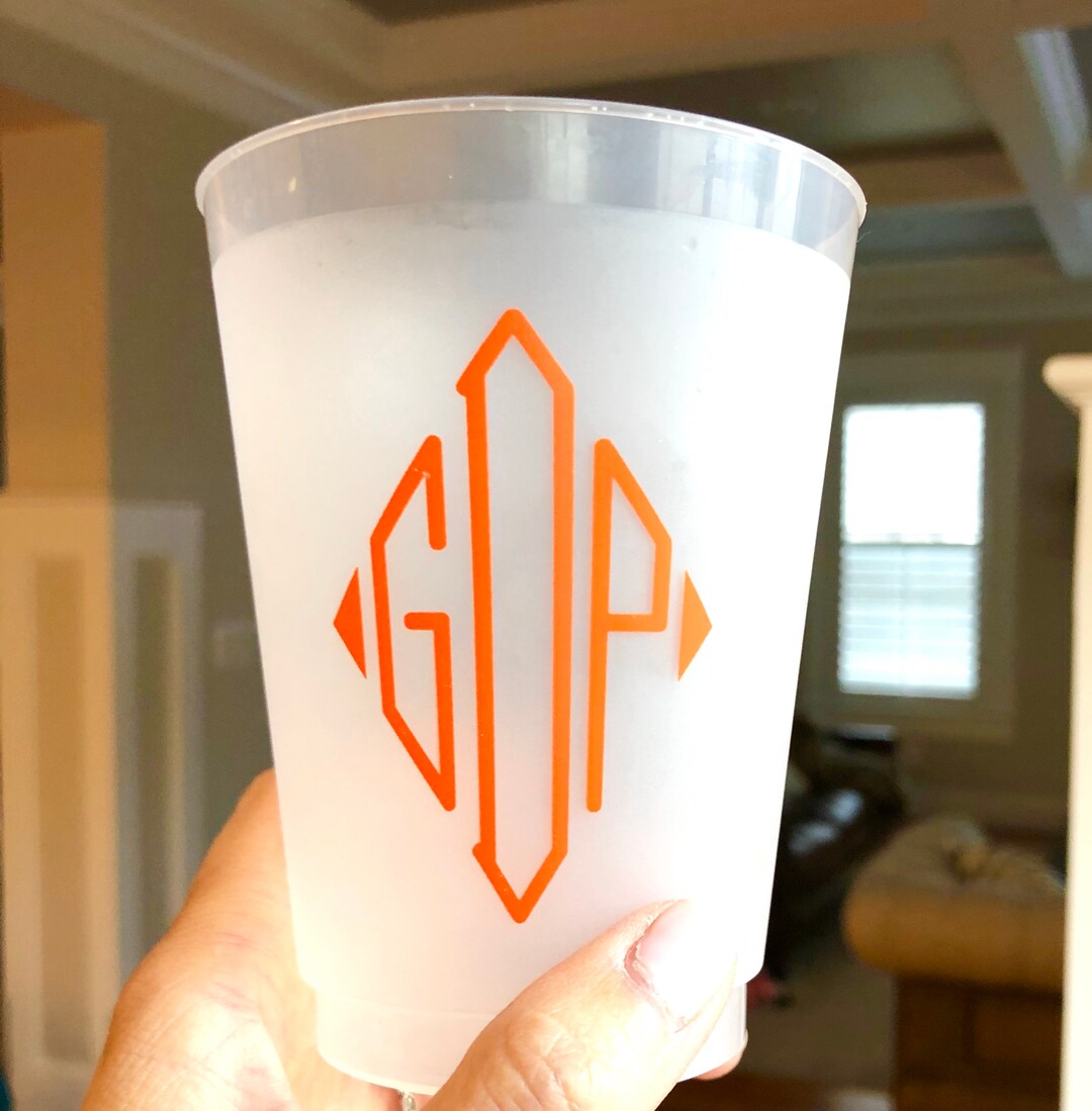 Cups | Diamond Monogram - Etsy