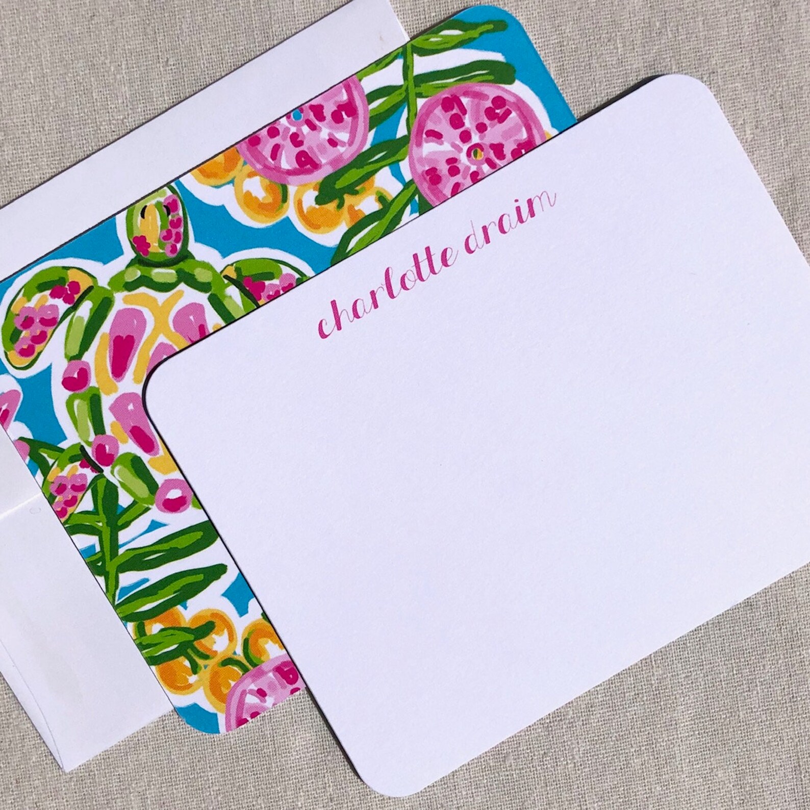 Notecards | Sea Turtle Pattern - Etsy