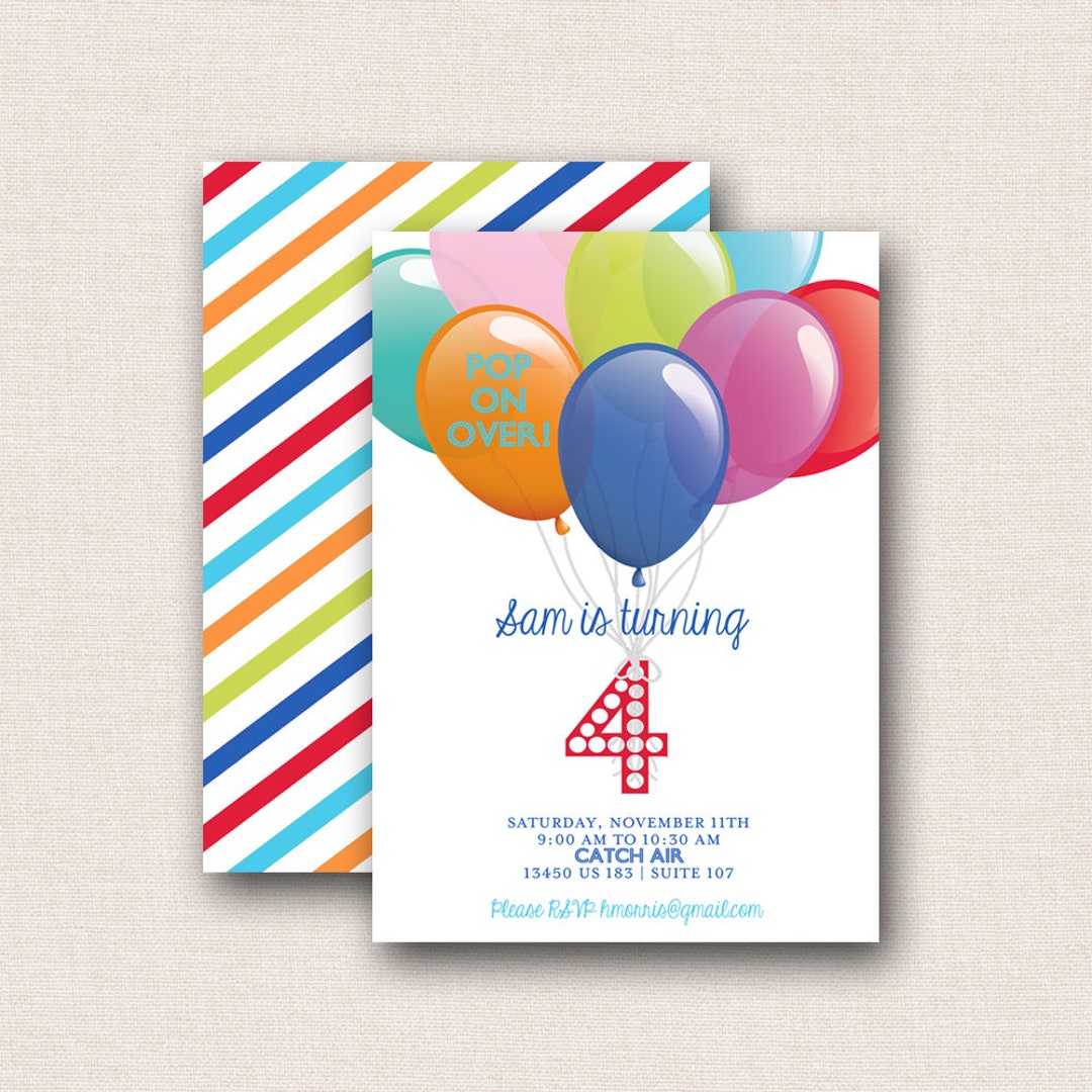 Invitation Balloon Bouquet - Etsy