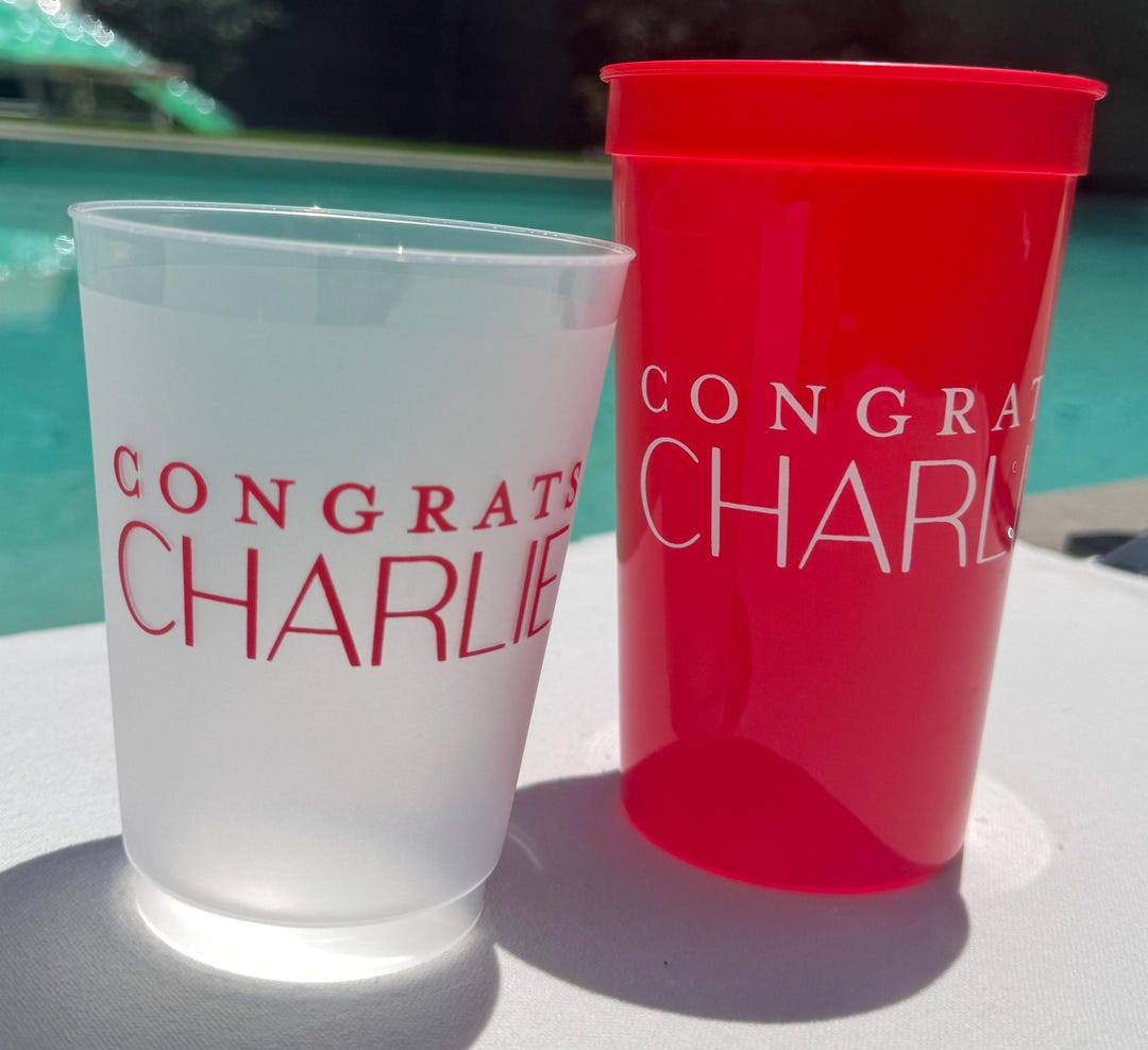Cups | Congrats + Block - Etsy
