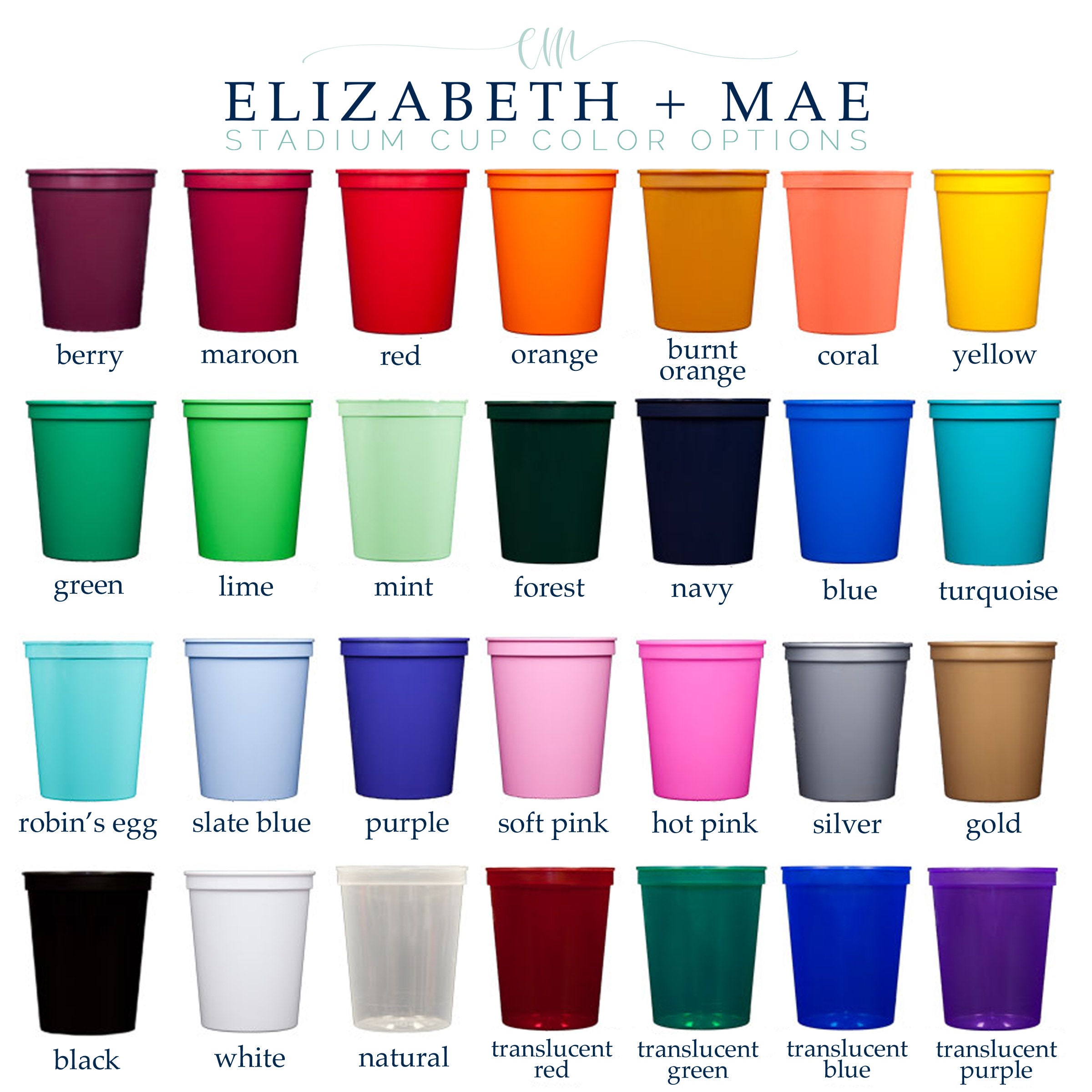 Cups Bottoms Up - Etsy