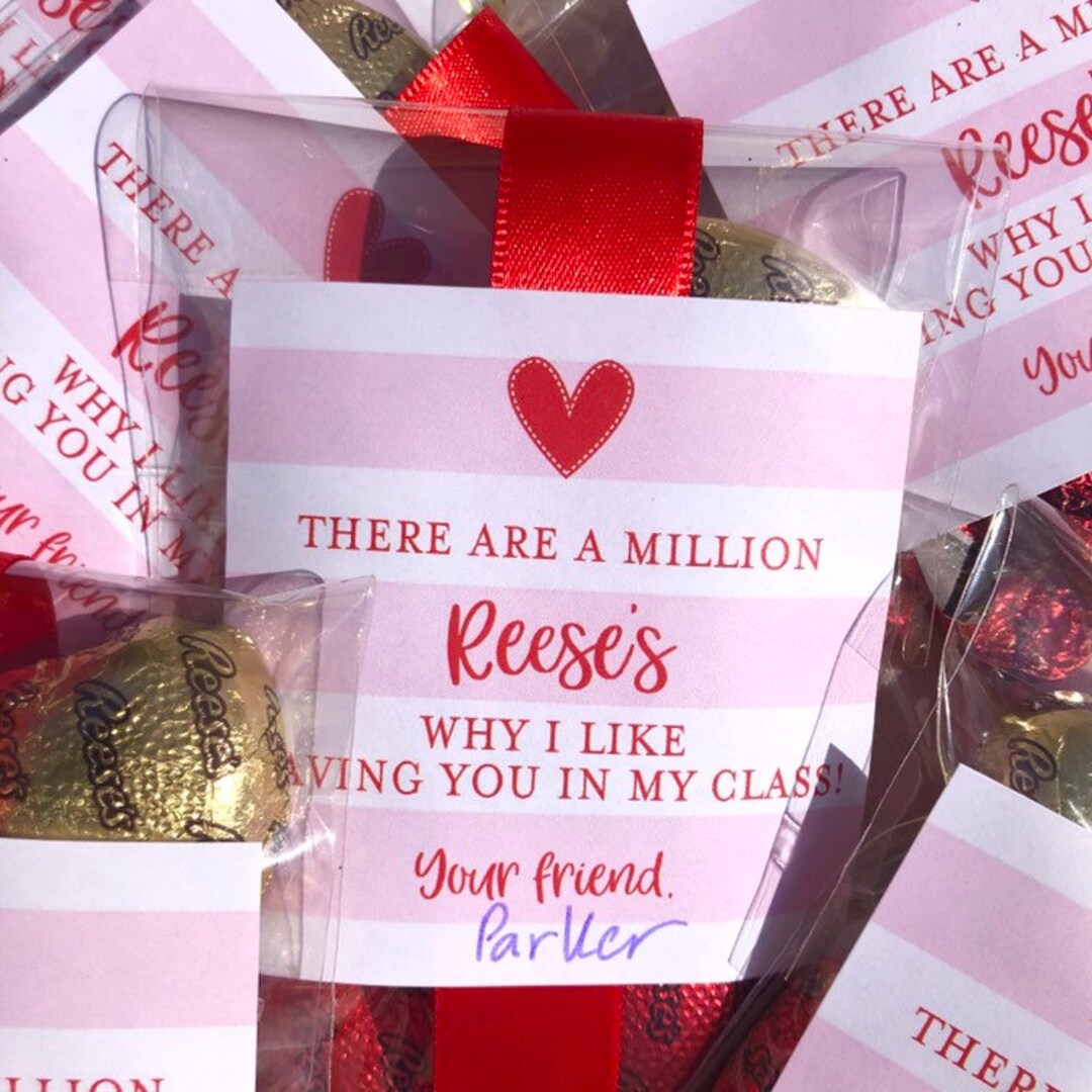 So Many Reese's to Love Valentine Tags - Etsy