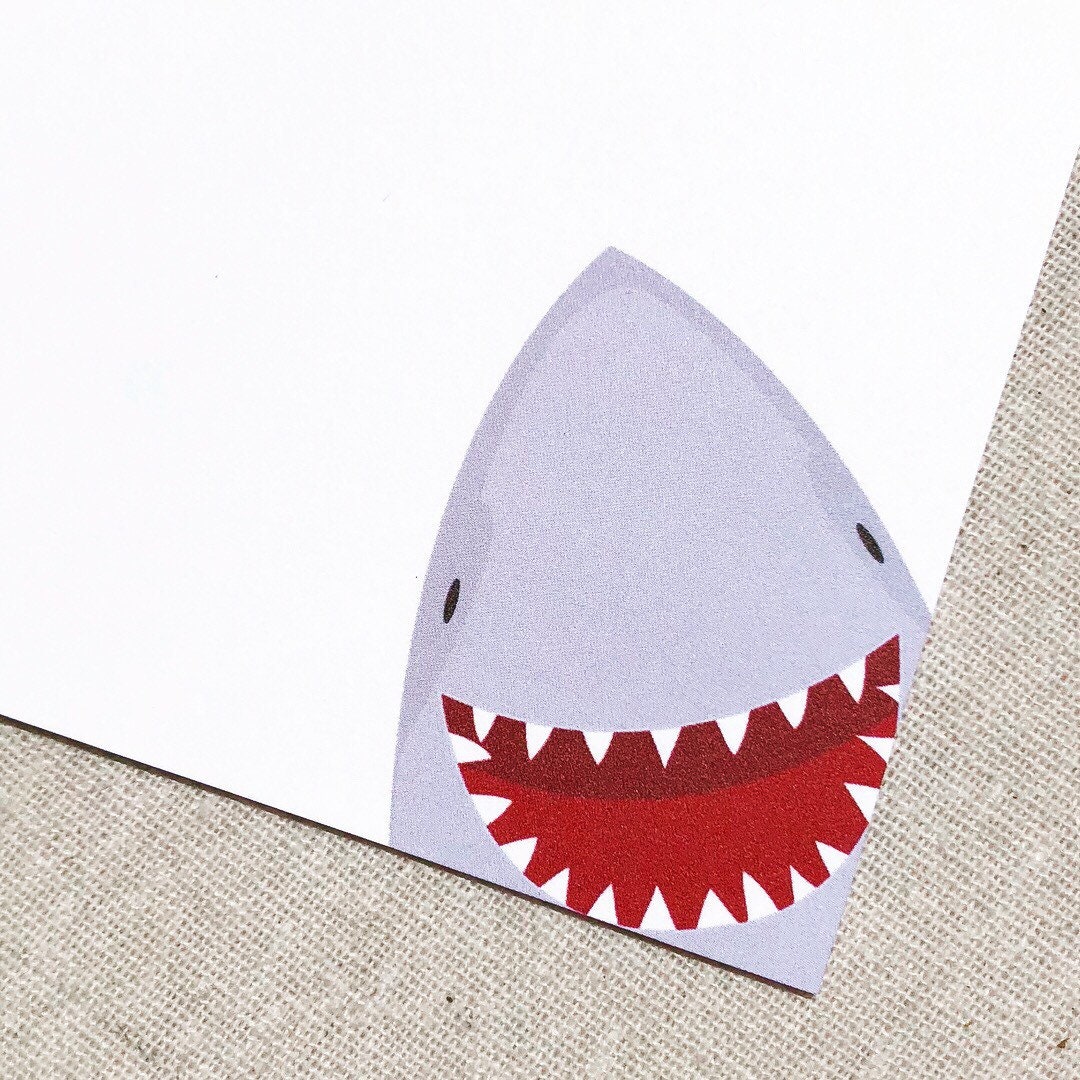 Notecards | Jaw-some Shark - Etsy