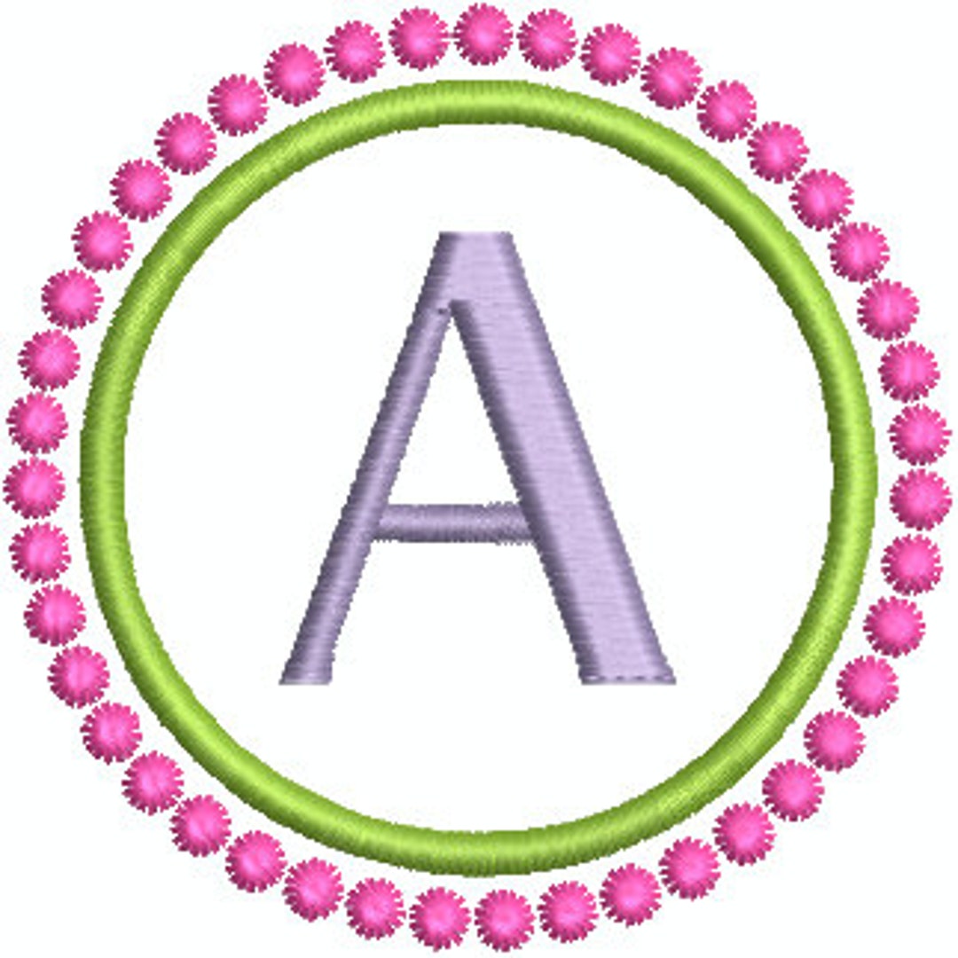Satin and Dot Monogram Frame - 6 Sizes - Etsy