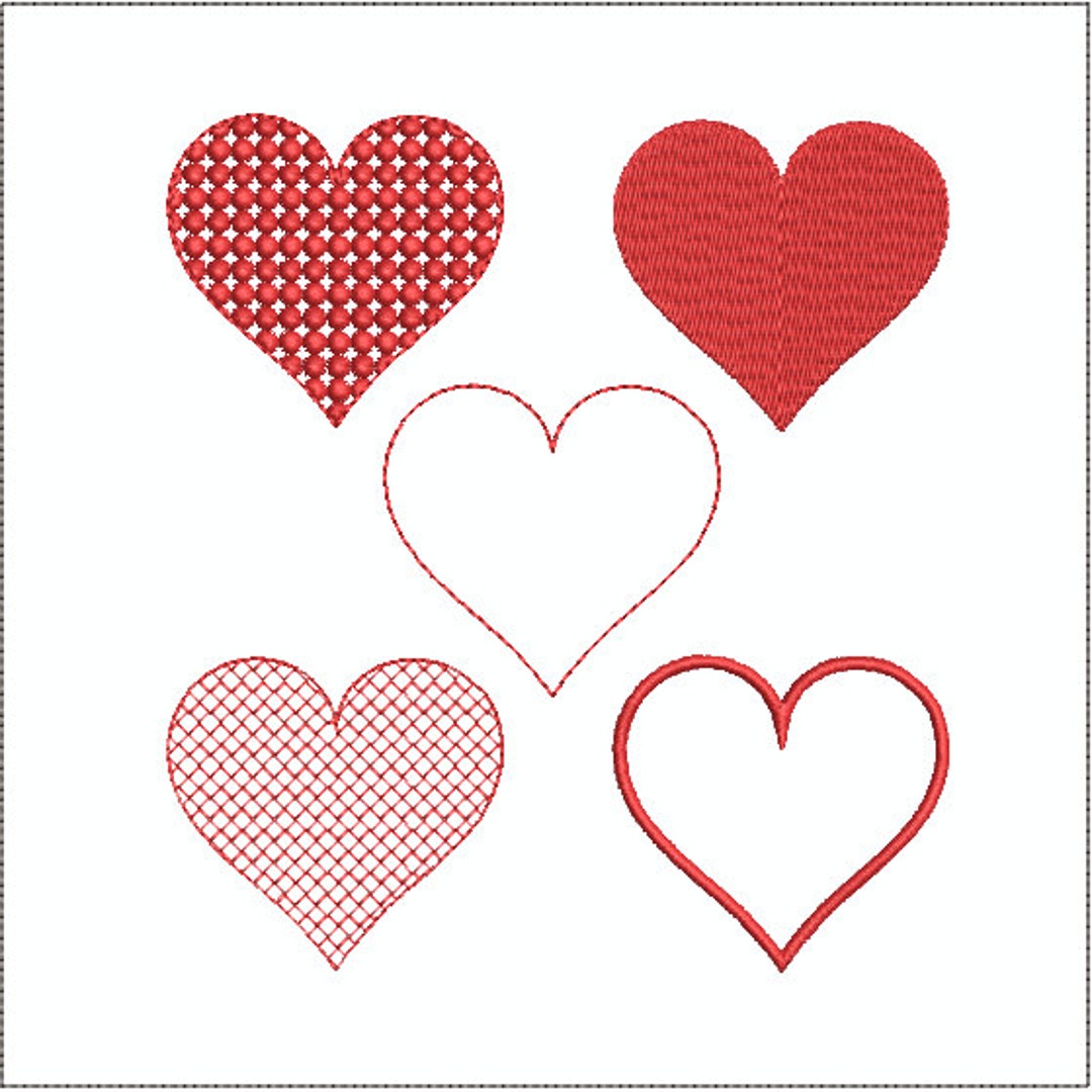Small Heart Designs - 17 Designs/sizes - Etsy
