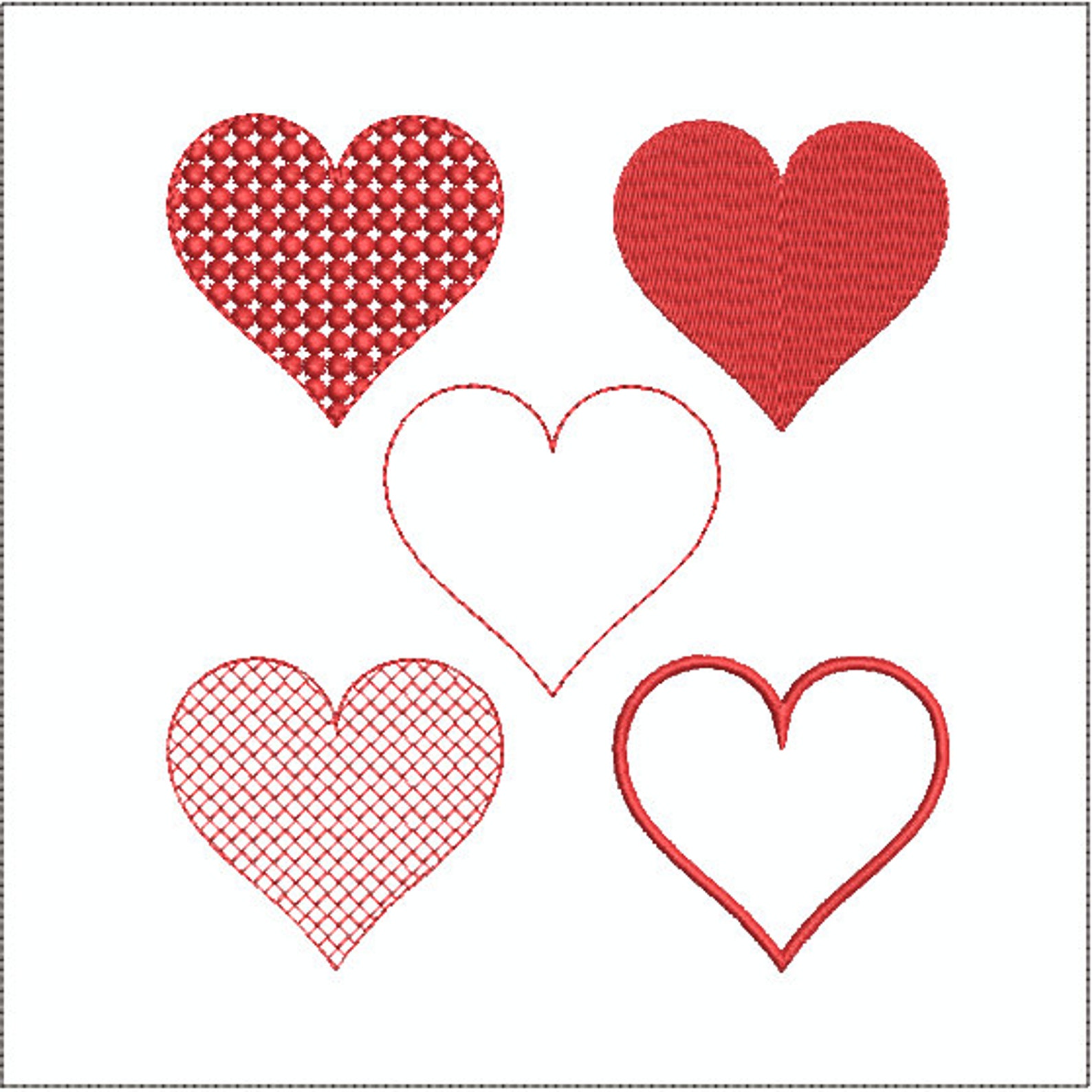 Small Heart Designs - 17 Designs/sizes - Etsy