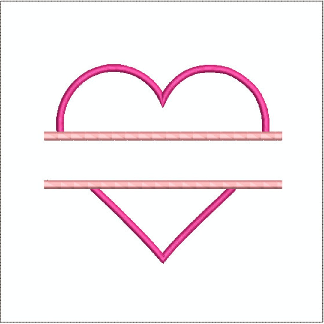 Split Heart Frame - 9 Sizes! - Etsy