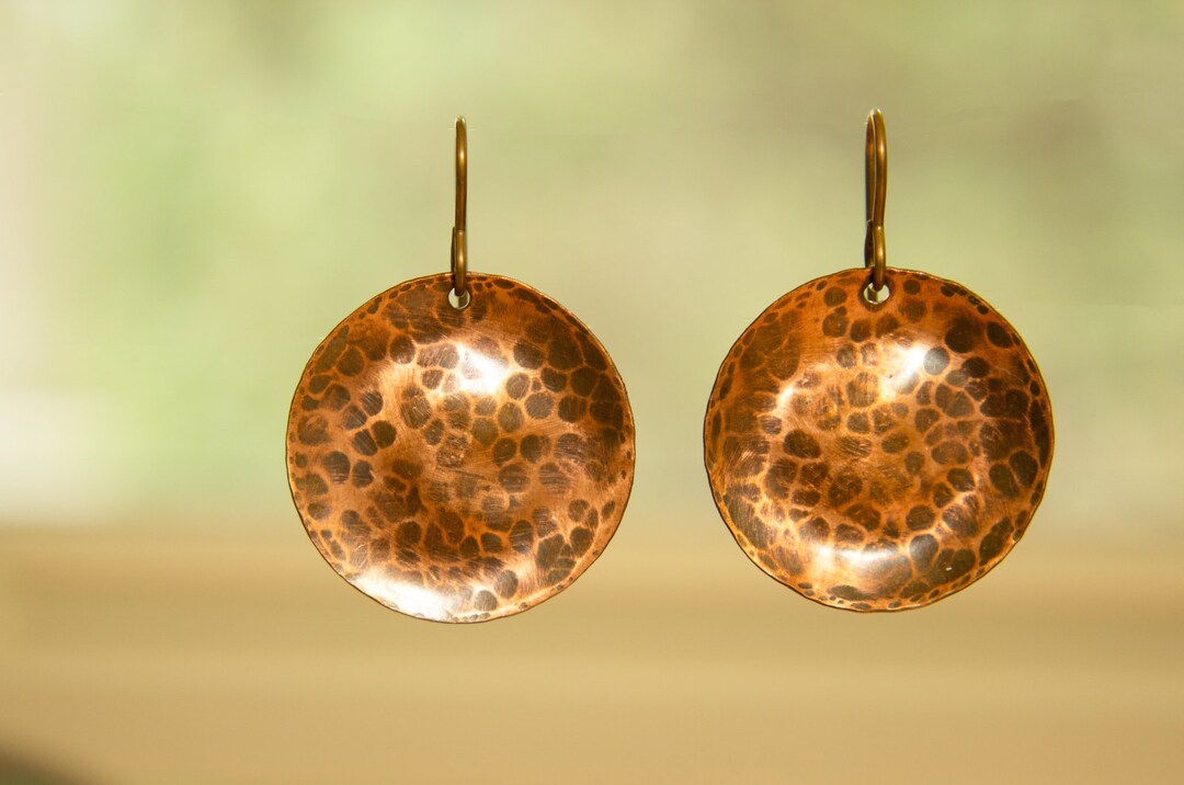 Copper Earrings, Handmade Copper Earrings, Unique Handmade Earrings ...