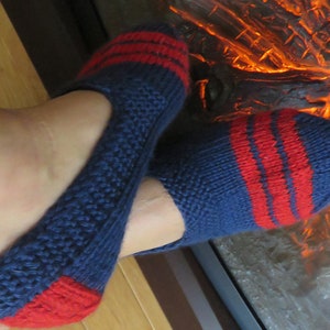 Hand Knitted Slippers Lightweight and Soft. Size 7 9. Etsy