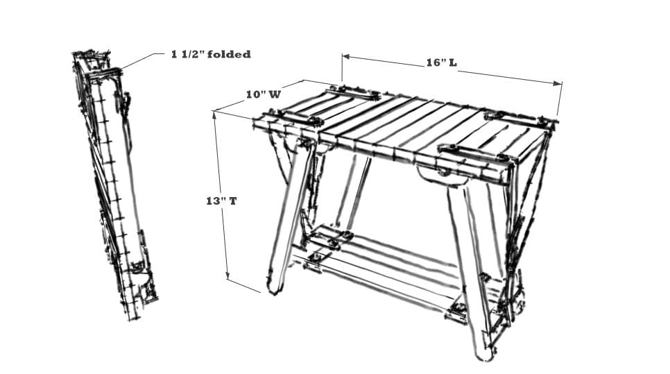 White Oak Field Side Table - Etsy