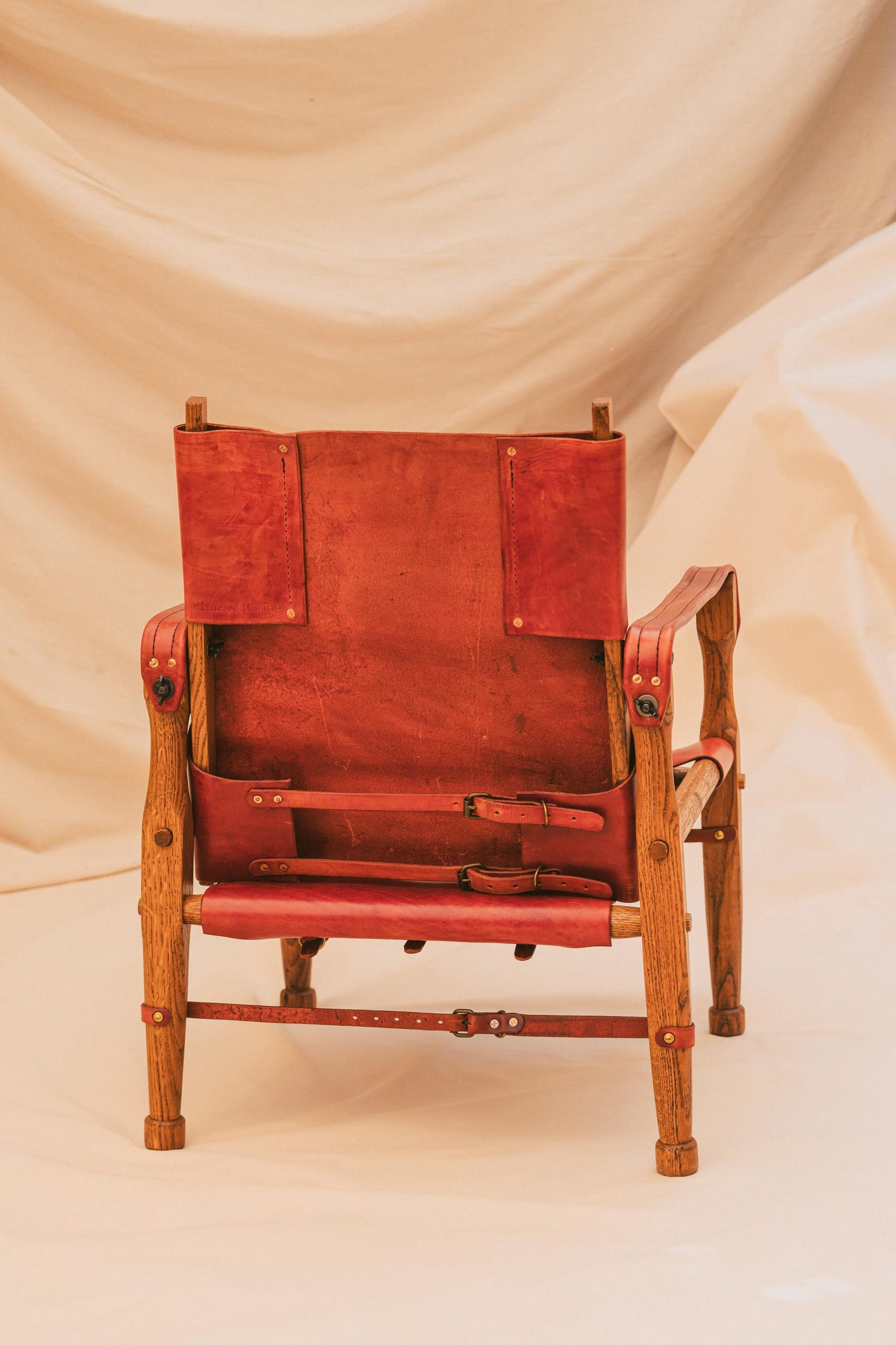 Roorkee Chair in Veg Tanned Leather and White Oak - Etsy