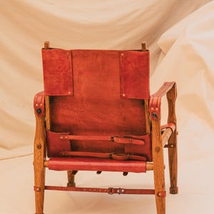 Roorkee Chair in Veg Tanned Leather and White Oak - Etsy