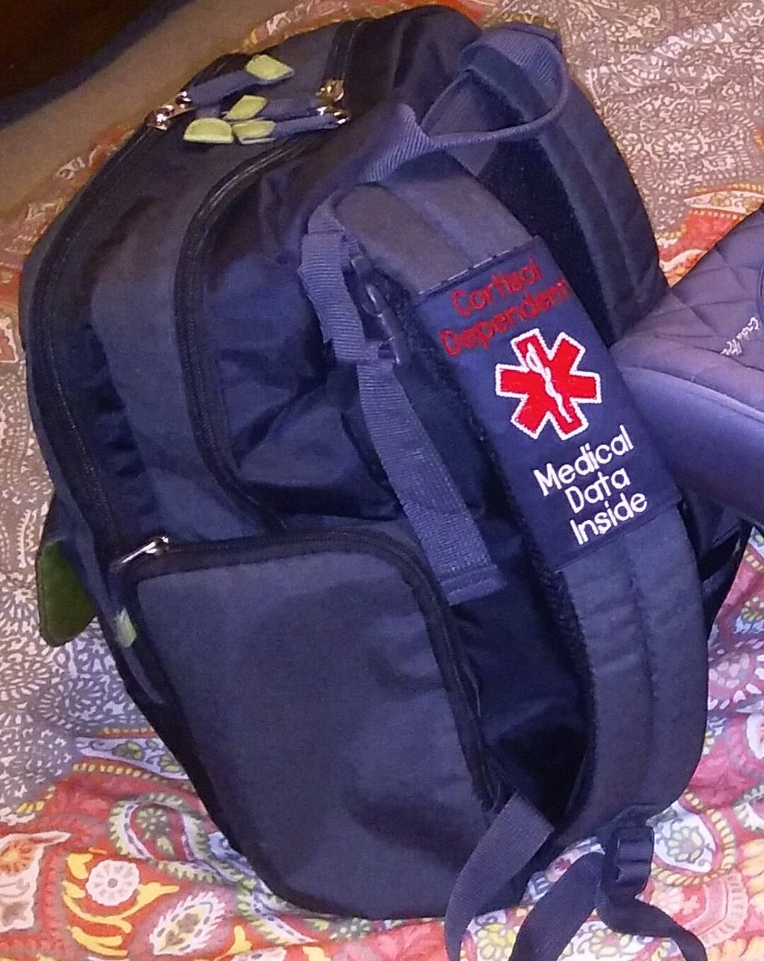 Backpack Medical Alert, Medical Alert Purse Tag, Medical Information ...