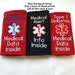 Backpack Medical Alert, Medical Alert Purse Tag, Medical Information ...