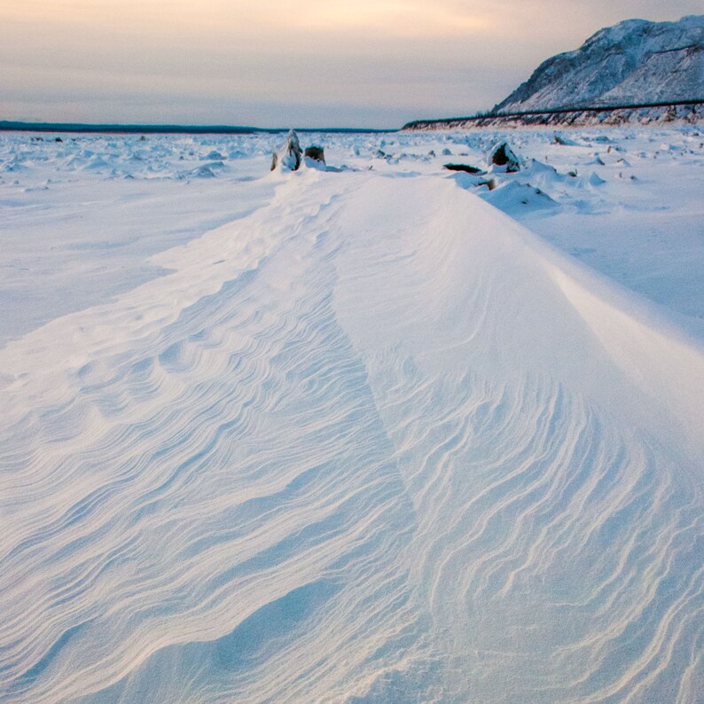 Soft Pastel Snow Drift Nature Photography Fine Art Print - Etsy