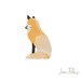 Sitting Fox Drawing Fox With a View Digital Illustration - Etsy