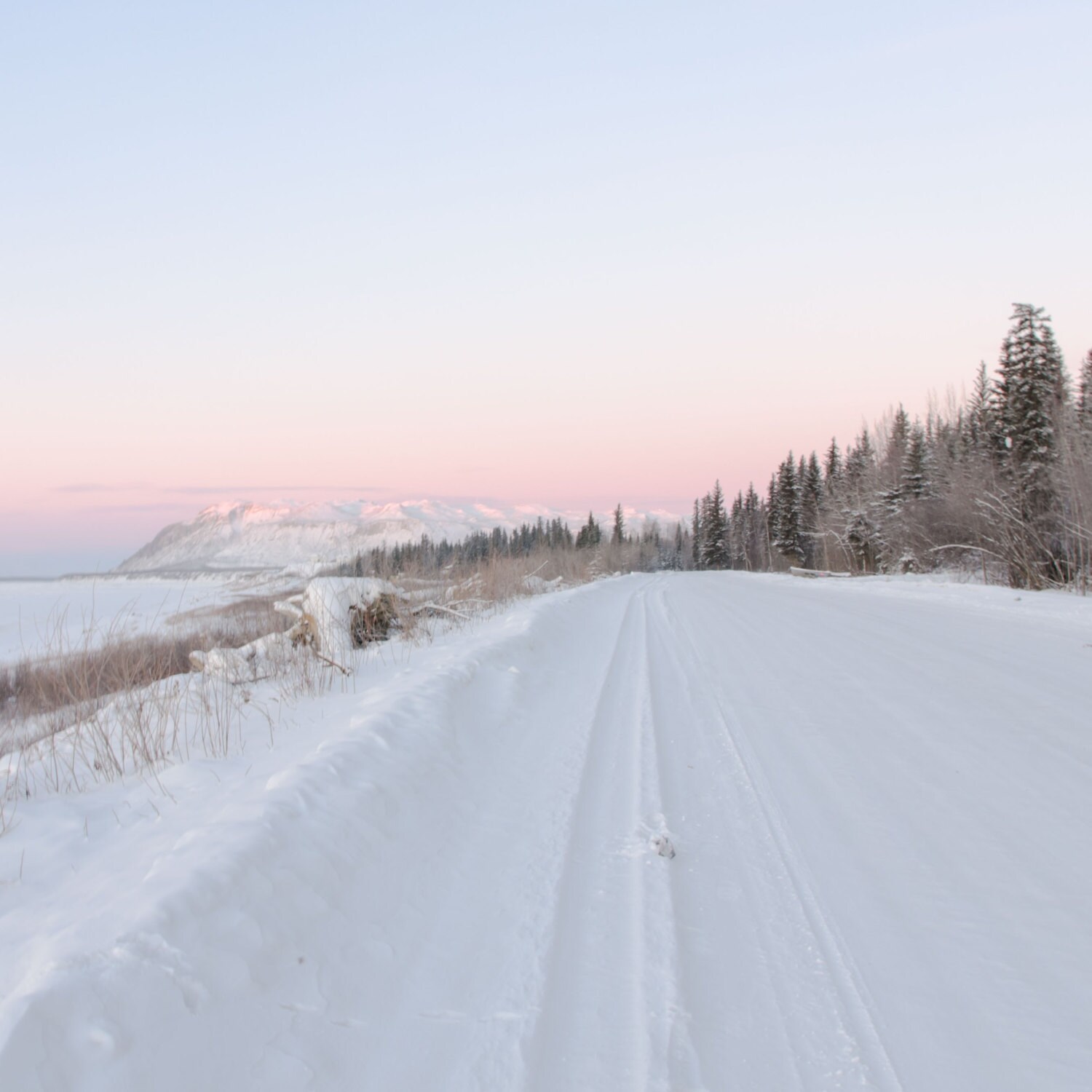 Fine Art Landscape Photograph, Textured Matte Square Print, Soft Pastel ...