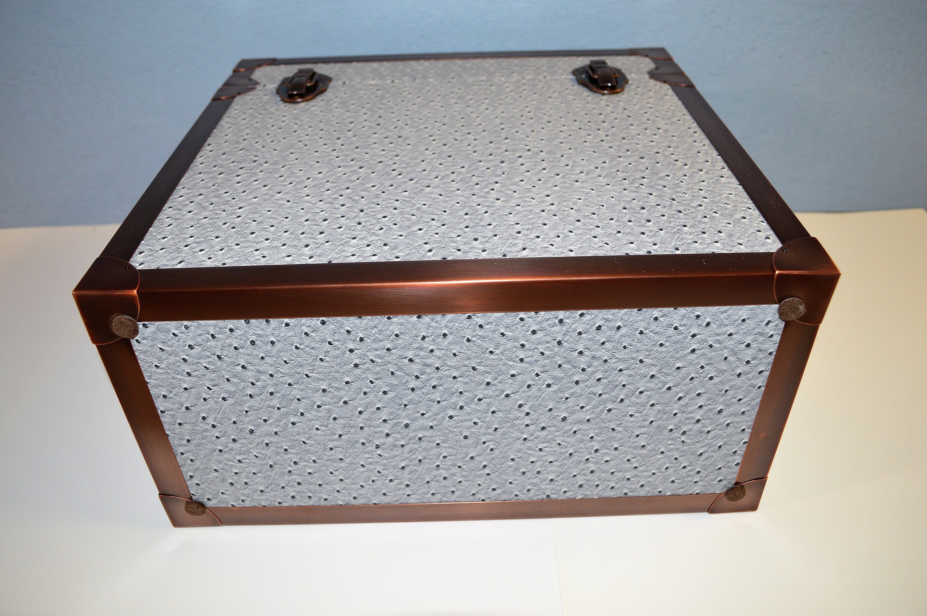 LP Record Storage Solid Wood Carry Case With Smoked Emu - Etsy