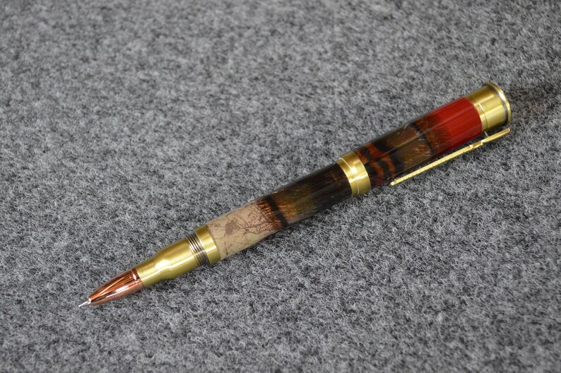 Shotgun Shell Pen With Turkey Feathers and Beard, Ceramic Rollerball ...