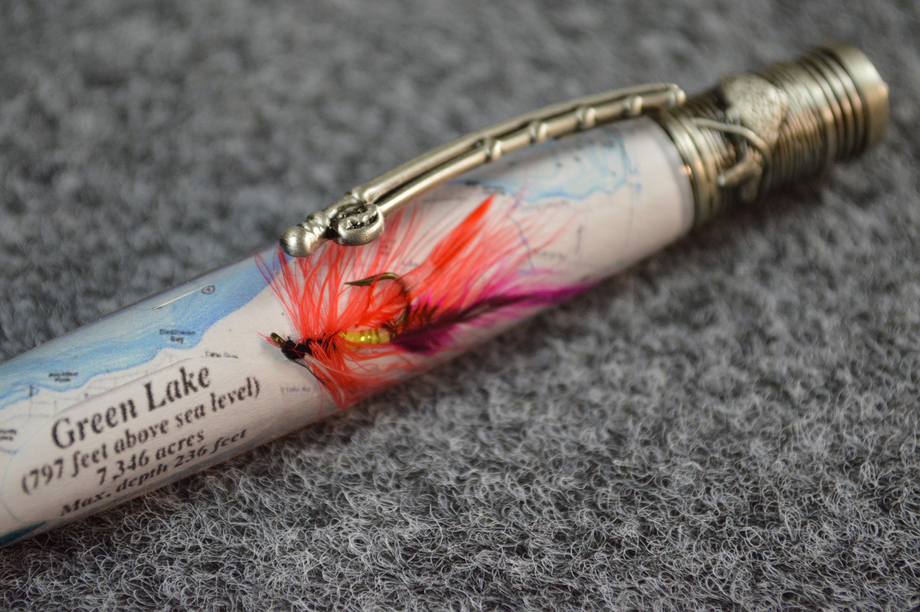 Fishing Lure Pen Big Green Lake Wisconsin Ballpoint 0167 - Etsy
