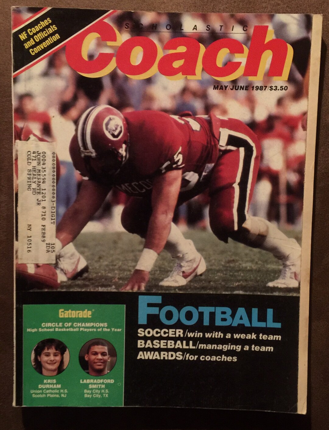 Vintage Scholastic Coach Football Magazine May/june 1987 GC - Etsy