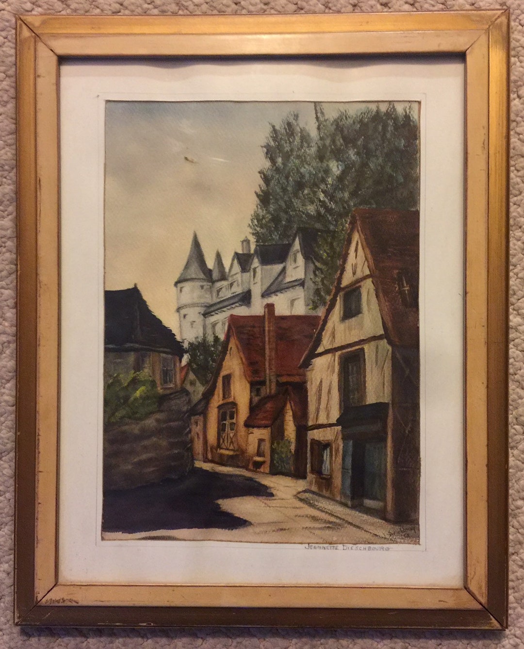 Antique Original Signed Water Color Painting With Devoe & Raynolds Co ...