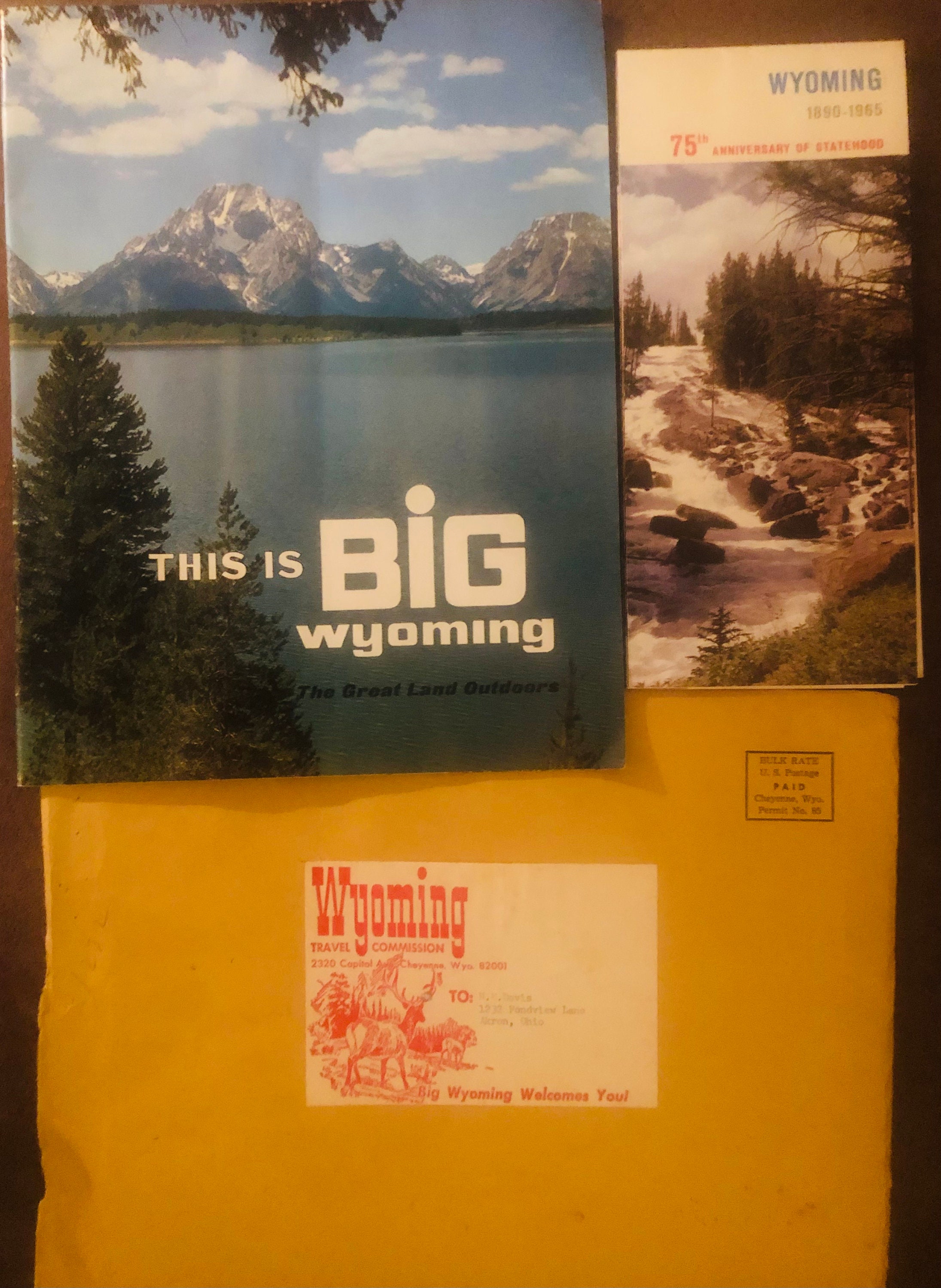 Vintage 1965 Wyoming 75th Anniversary of Statehood Booklet-map Original ...