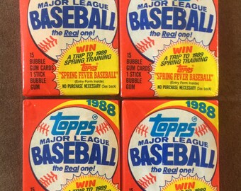 Baseball Bubble Gum Cards - Etsy