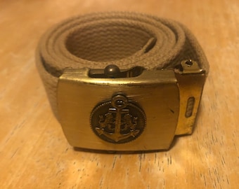 Navy Anchor Belt Buckle - Etsy