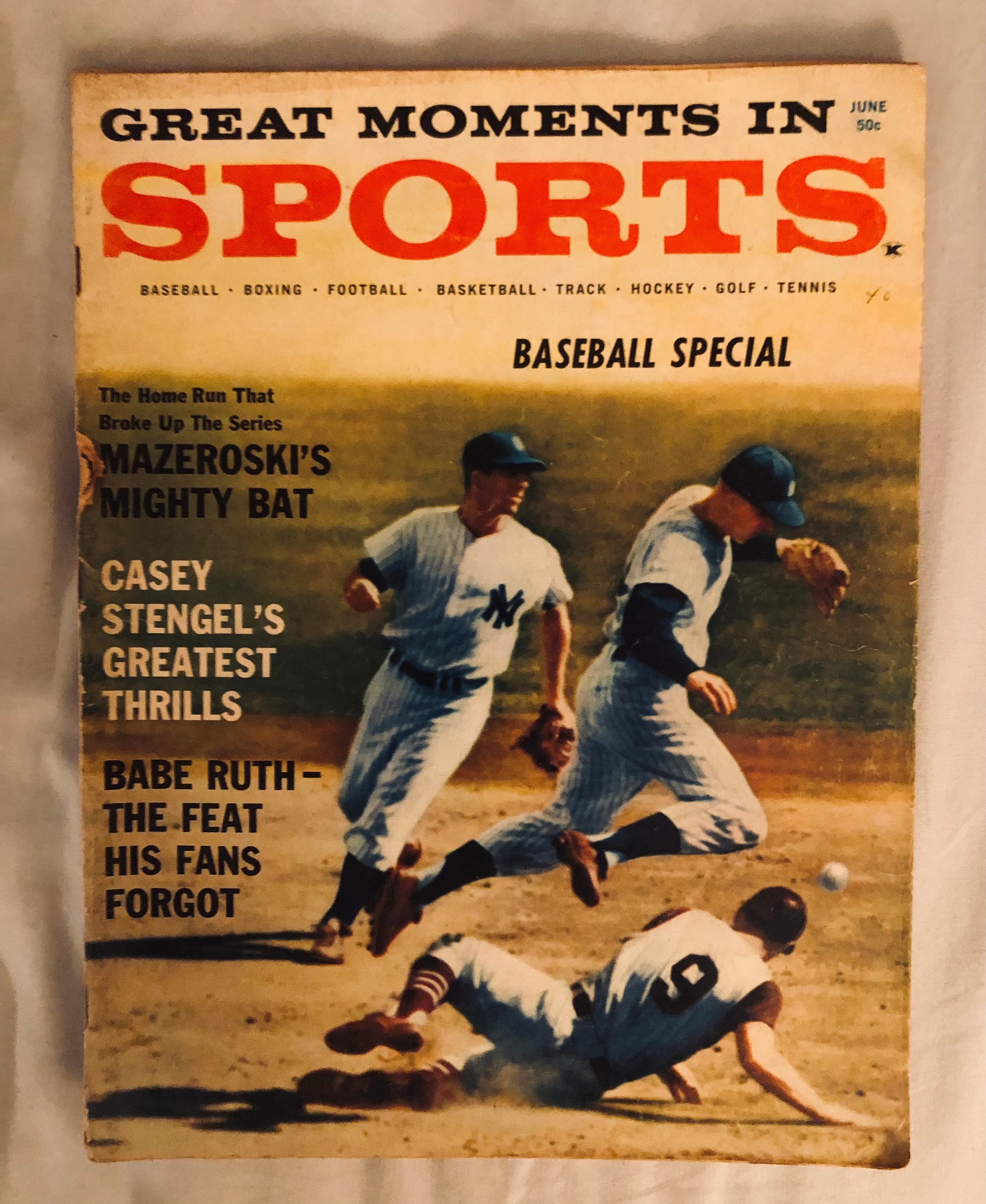 1961 Great Moments in Sports Magazine-babe Ruth Joe D-floyd P-stengel ...