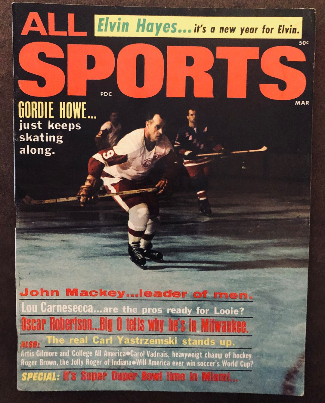 Vintage All Sports Magazine-march 1971-great Ads-photos-stories-gordy ...