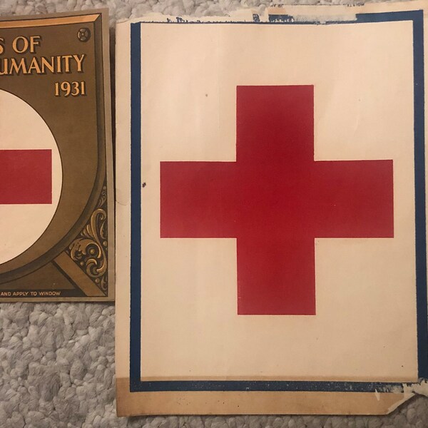 Antique Red Cross - Etsy