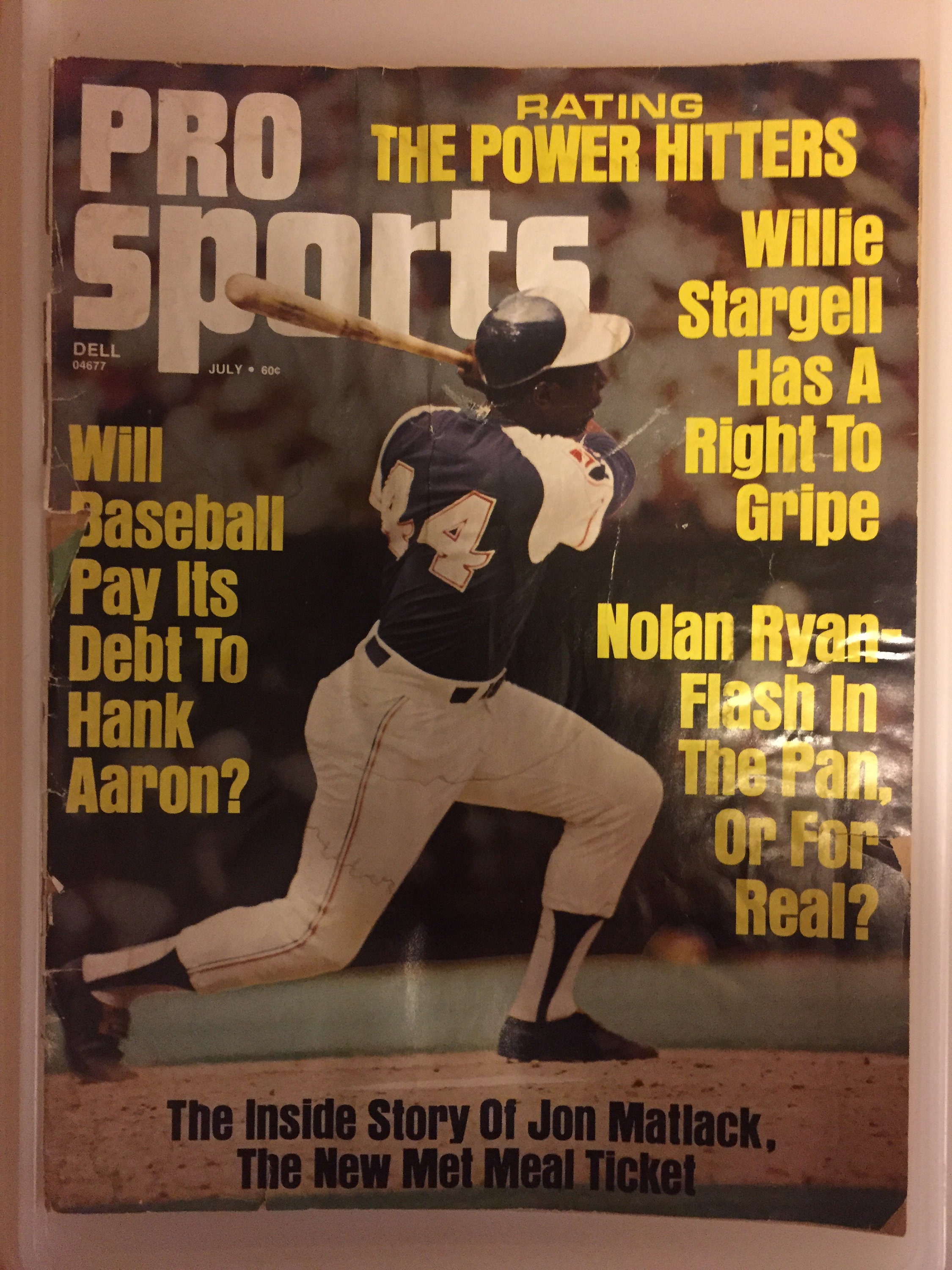 Vintage Dell Pro Sports Hank Aaron Cover 1974 Magazine. - Etsy