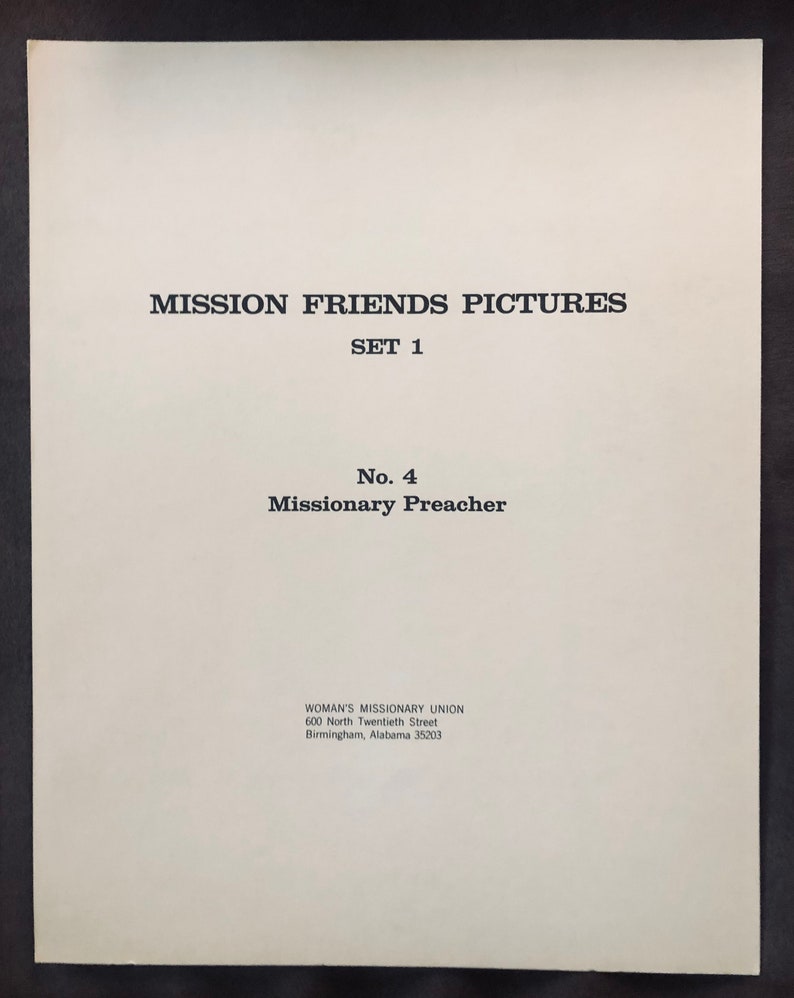 Vintage Mission Friends Black & White Photo Missionary Preacher 11x14 ...